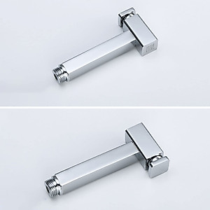 Boyuan Handheld Bidet Sprayer Wall Mounted Bidet Sprayer for Toilet Brass Cloth Diaper Sprayer Set High Pressure Bidet Toilet Sprayer with Hose, Cold Water,Single Outlet Angle Valve