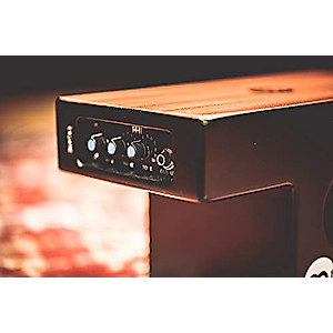 Meinl Pickup Slaptop Cajon Box Drum with Internal Snares and Forward Projecting Sound Ports - NOT MADE IN CHINA - Mahogany Playing Surface, 2-YEAR WARRANTY (PTOPCAJ4MH-M)