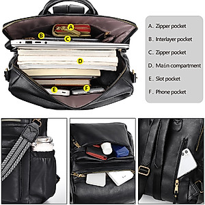 Dora & Liz Women Backpack Purse Fashion Leather Designer Ladies Convertible Travel College Shoulder Bags with Colorful Strap (Black-2Pack)