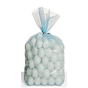 Unique Party Cellophane Bags, 30 Count (Pack of 1), Baby Blue