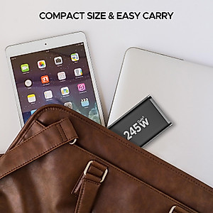 245W GaN USB C Charger, 140W 100W PD 3.1 Charger for MacBook Pro 16-inch, 4-Port Laptop/Tablet Fast Charging Adapter for MacBook Pro/Air, Dell XPS, iPad Pro/Air, iPhone 15/14/13 Series, etc.