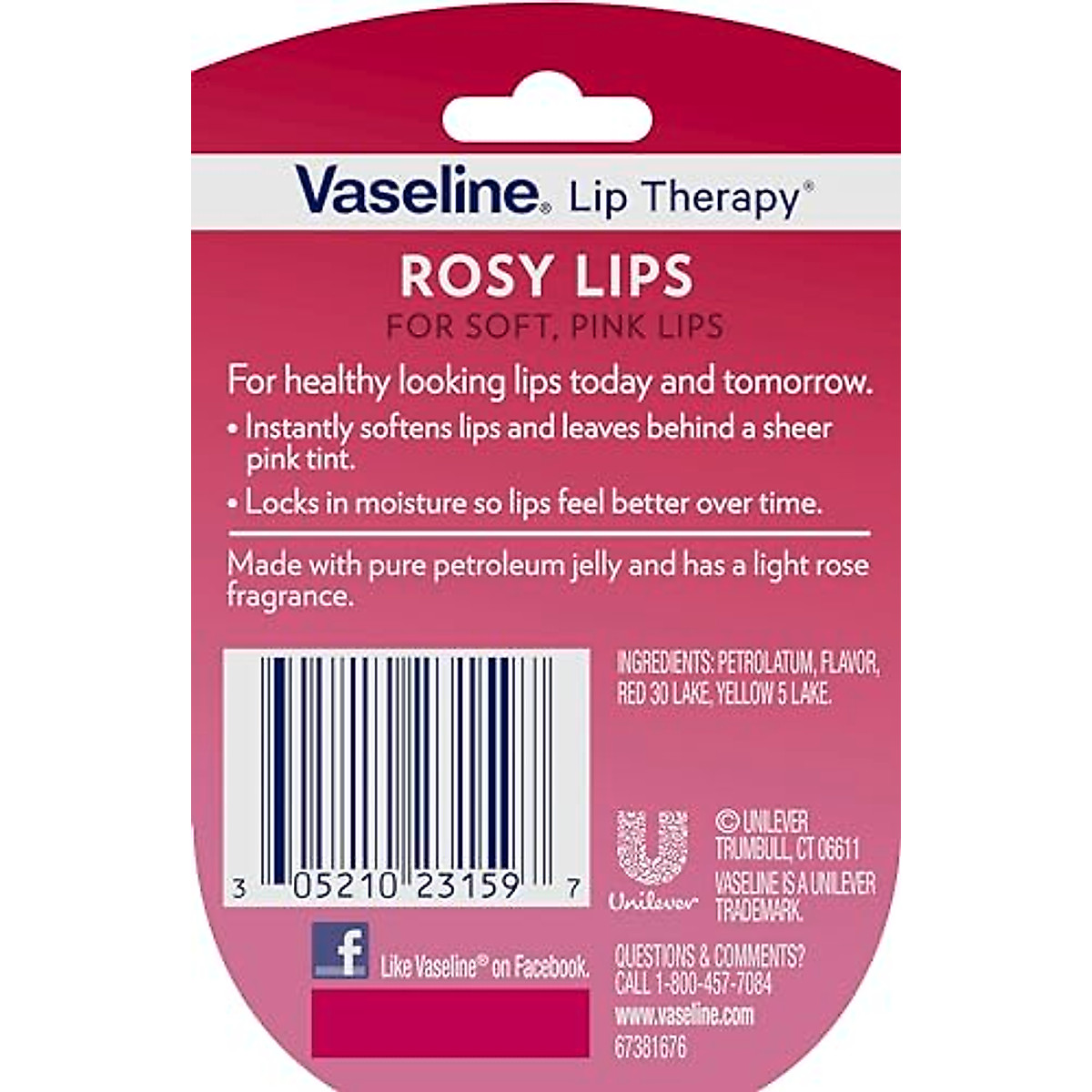 Vaseline Lip Therapy Bundle - Creme Brulee, Rosy Lips & Cocoa Butter, 0.25 Ounce (Pack of 3)