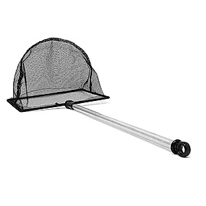 FISH PROS Fine Mesh Fish Tank Net with Long Handle – Aquarium Fish Net with Extendable 24-inch Long Handle – Fish Tank Aquarium Accessories