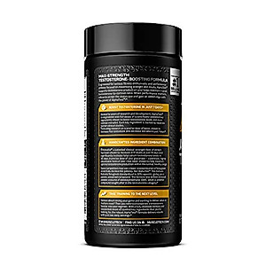 Testosterone Booster for Men | MuscleTech AlphaTest | Tribulus Terrestris & Boron Supplement | Max-Strength ATP & Test Booster | Daily Workout Supplements for Men, 120 Pills (Package May Vary)