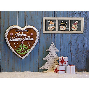 Attraction Design Wood Snowman Wall Decor Hanging Christmas Sign, Rustic Christmas Snowman Decoration Wall Art Wooden Snowman Sign Holiday Decorative Sign Hanging Xmas Décor 16.8X6.6in
