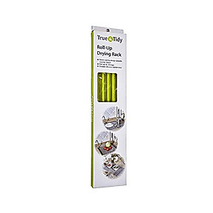 True & Tidy, Multi-Purpose Over The Sink Roll-Up Drying Rack, DR-881, Lime