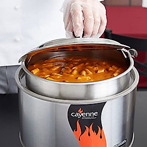 TrueCraftware 11 Qt. Vegetable Inset Pan Stainless Steel - for Soup Warmer and Soup Chafer Soup Pot Soup Station Applicable for Kitchen Hotel Catering Restaurant Buffet Parties Banquets