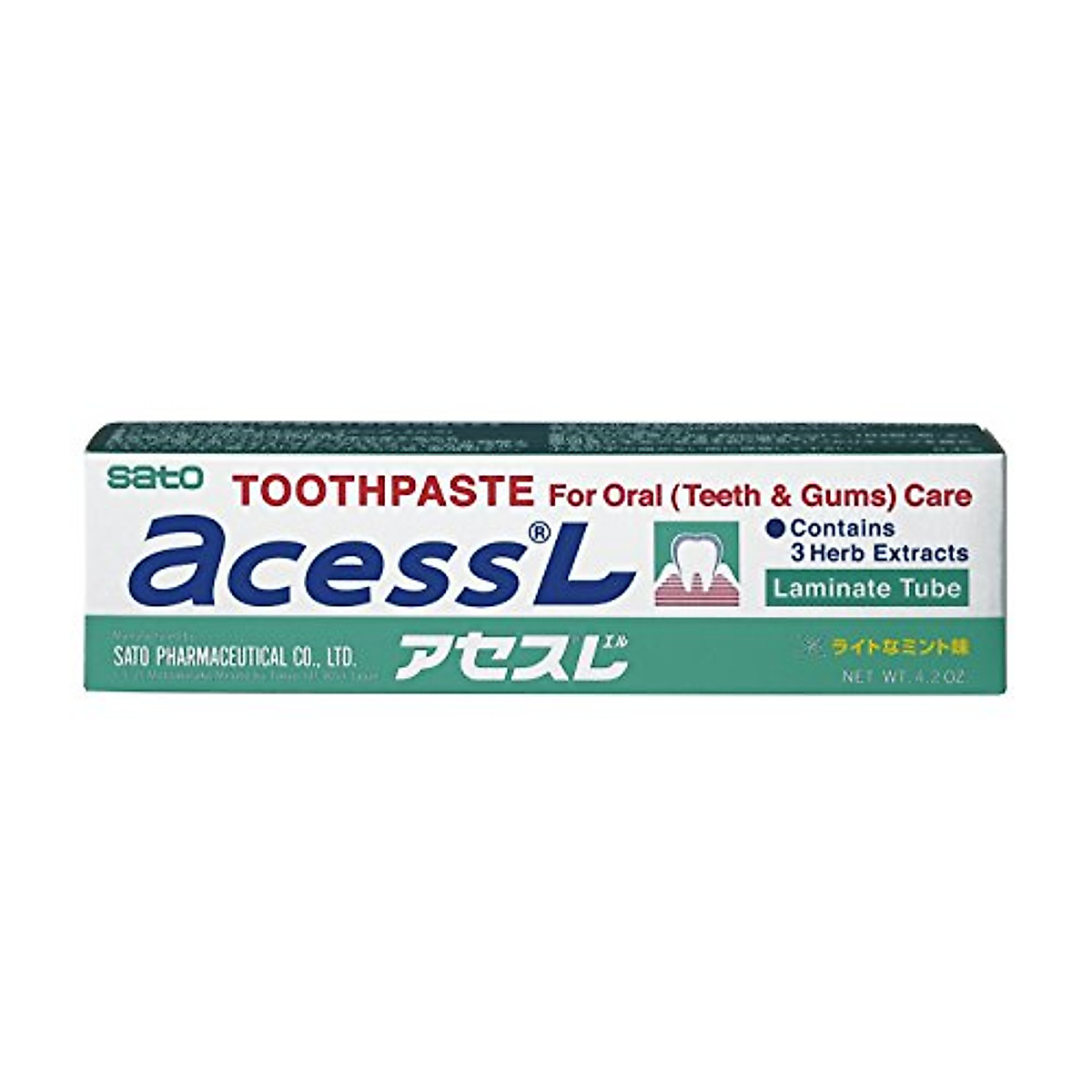 Access Herbal Extract Toothpaste, Mint, 4.2 Ounce