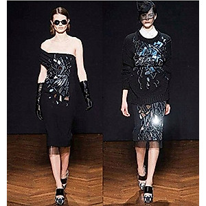 Sew On Acrylic Blue Mirror Diamante Rhinestone Crystal Flat Back Mirror Beads with Hole for DIY Wedding Dress Clothing Bags Shoes Decoration Accessory