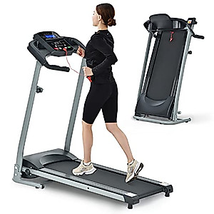 FYC Folding Treadmill for Small Apartment, Electric Motorized Running Machine for Gym Home Office, Fitness Workout Jogging Walking, Easily Install and Space Save