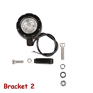 Super Bright Offroad 2" Round LED Fog Light Pods for Motorcycle, 6000K Cool-White Long Range Spot Beam, Rugged Die-Cast Aluminum Housing, Corrosion & Vibration Resistant Waterproof, 12V/24V DC, 2-Pack