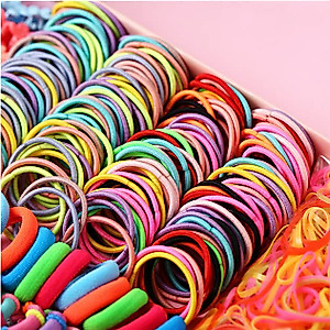 786 pcs Colorful Hair Clips, Ties, Ponytail Holders, Rubber Bands for Girls and Toddlers Hair Accessories Set