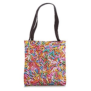 Colorful Candy Rainbow Sprinkles Tote Bag