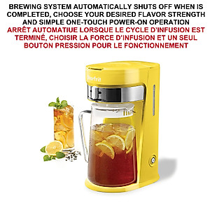 Starfrit 024015-002-0000 Iced Tea Brewer, Yellow Small Kitchen Appliance, Regular Sized