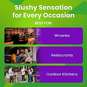 Margarita Girl Double-Bowl Full Size Frozen Slushy Drink Machine - Versatile High-Capacity Model Features Two 3.2-Gallon Bowls - Makes 100 Cups of Resort-Style Margaritas, Daiquiris, Piña Coladas, Etc