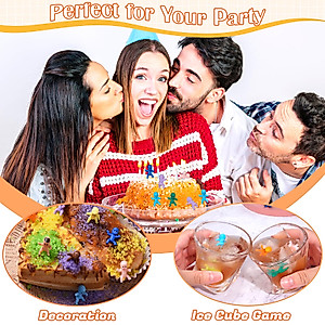 ZYFLSQ 120 Mini Plastic Babies, 12 Colors Tiny Plastic Babies Figurines 1 Inch Mardi Gras King Cake Babies Bulk, Fun Tiny Babies for King Cake & Ice Cubes Baby Shower Game