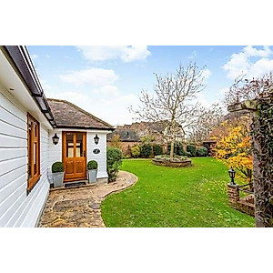 24''T 18''D Artificial Trees for Outdoors Set of 2 Potted Bushes Home Decor Artificial Topiariy Trees for Front Porch