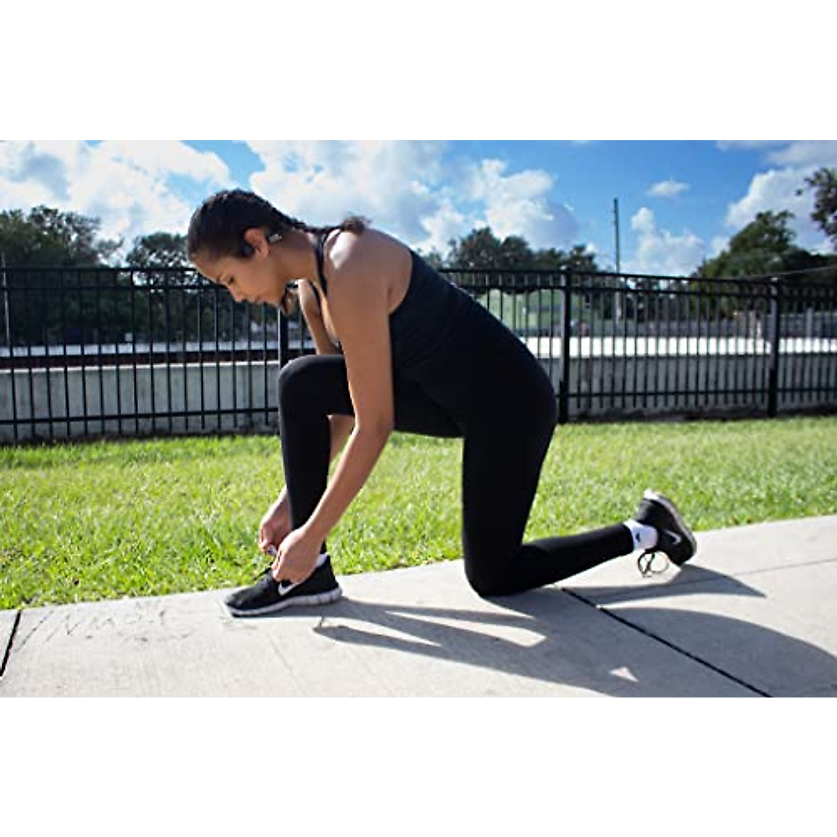 CTM ORUN1 Wireless Bone Conduction Headphones BT Open-Ear Sport Headphones - Sweat Resistant Lightweight | by Clear Tune Monitors