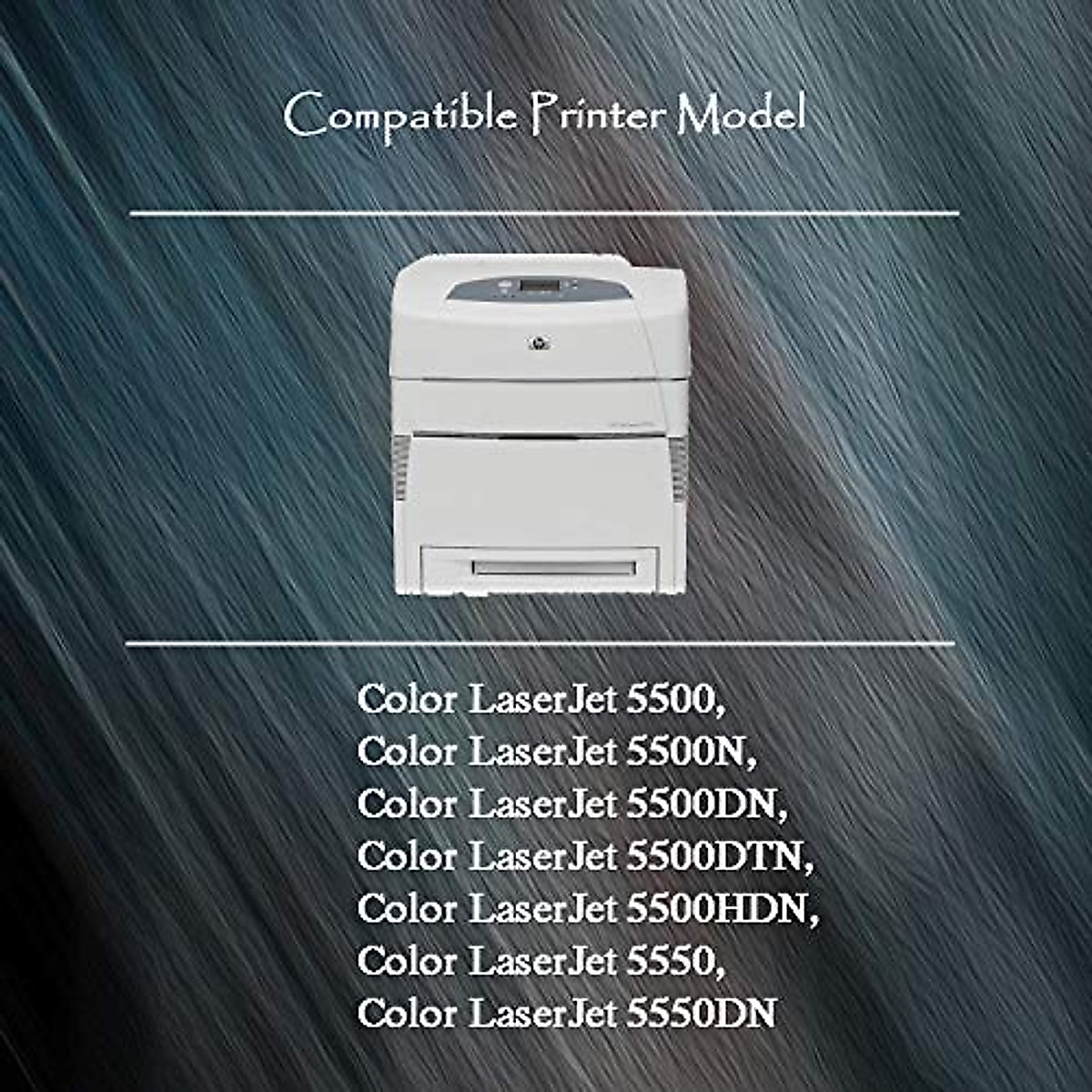 TG Imaging (4-Pack) 645A Compatible Replacement for HP C9730A Toner Cartridge B-C-Y-M for HP Laser-Jet 5500N 5500DN 5500DTN 5550N 5550DN 5550DTN Printer (C9730A/9731A/9732A/9733A)