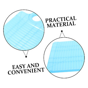 1pc Washboard Foldable Laundry Board Non- Slip Laundry Pad Household Clean Board Tools Compact Wash Board Laundry Washing Tool Travel Soft Rubber Laundry Mat Mini