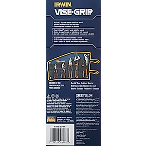 IRWIN VISE-GRIP Pliers Set with Tool Wrap, 5-Piece (2078708) , Blue