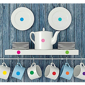 PARLAIM 1050 PCS Color Coding Labels Circle Dot Stickers,10 Color Style Colorful Coding Label Sticker for Office,Student Classroom