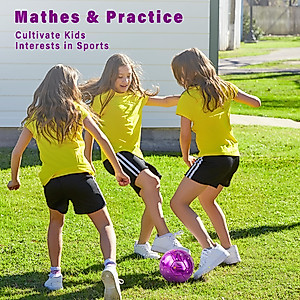 Champhox Size 3 Soccer Ball for Girls Glitter Pink Kid Ages 3 4-6 6-8 Outdoors Indoor Sports Soccer Ball Recreation Soccer Ball for Girls Toddlers Children Christmas Birthday Gifts