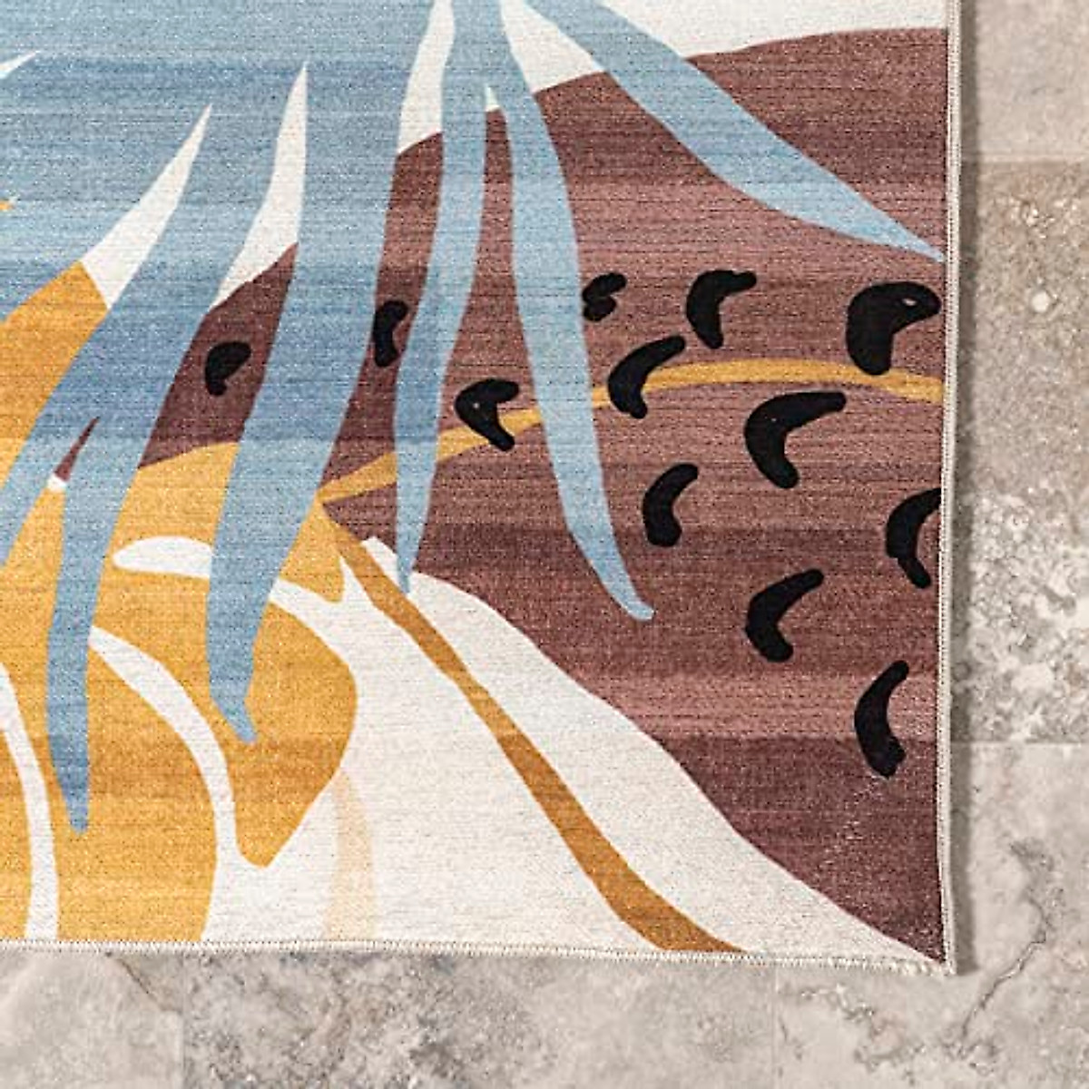 nuLOOM Ally Nautical Machine Washable Indoor/Outdoor Area Rug, 8' x 10', Multicolor