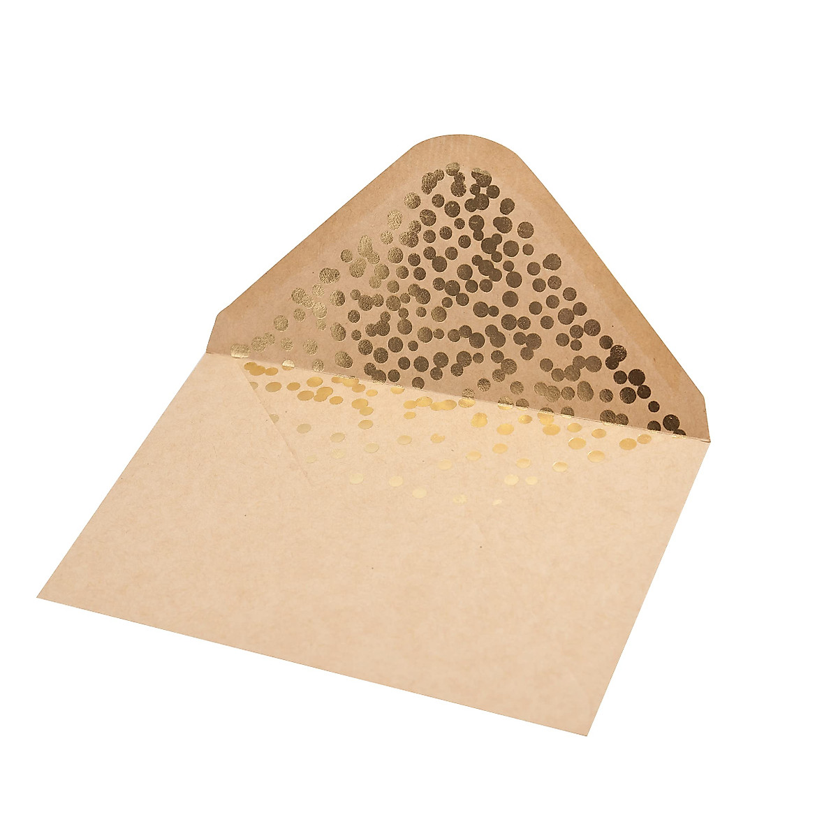 50 Pack Invitation Card - Elegant Greeting Cards ‘’You Are Invited’’ In Gold Foil Letters – For Wedding, Bridal Shower, Baby Shower, Birthday Invitations - 52 Kraft Envelopes Included - 4" x 6"