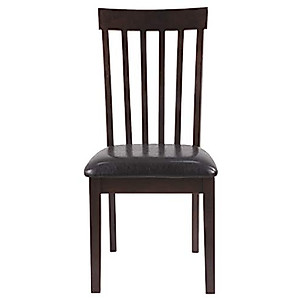 Signature Design by Ashley Hammis Rake Back Dining Room Chair, 2 Count, Dark Brown