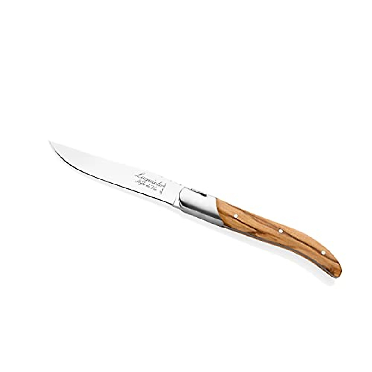 Laguiole Style de Vie Steak Knives, Luxury Line, 6 pieces, Olive Wood, in giftbox