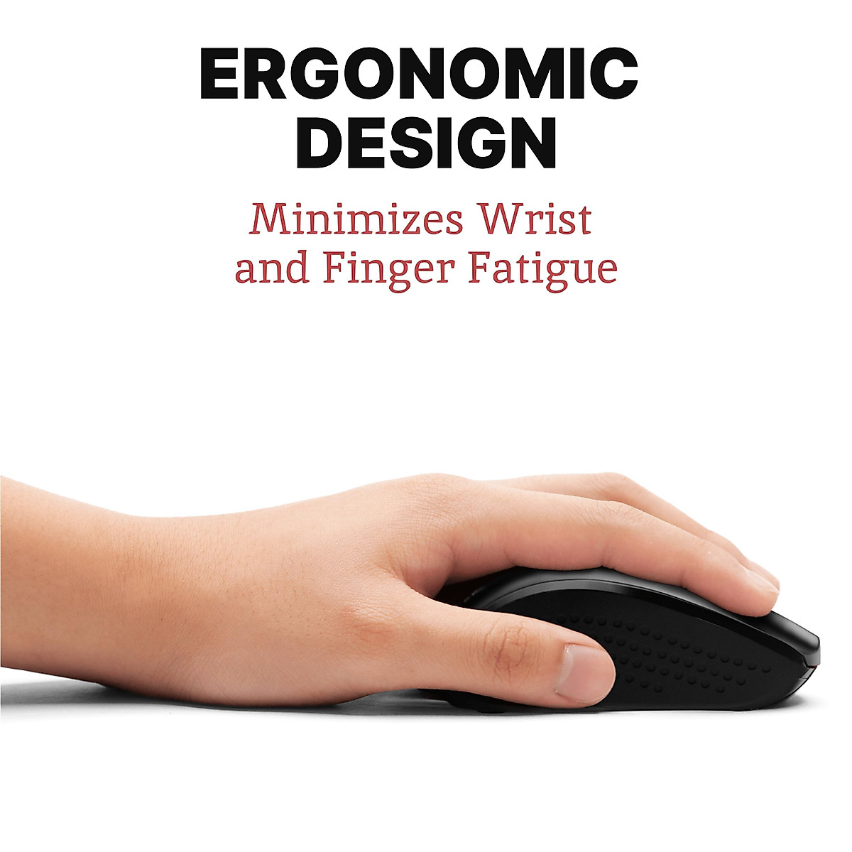 SHHHMOUSE Silent Mouse Wireless - Quiet, Cordless USB Mouse for Laptop, Chromebook & PC