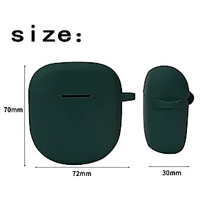 Silicone Case for Bose QuietComfort Earbuds II 2022, Silicone Protective Cover Skin for Quietcomfort Earbuds II with Carabiner（Pink）