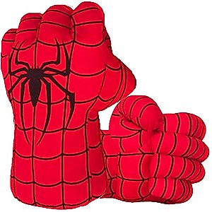 Superhero Gloves Superhero Toy Hands Kids Soft Plush Superhero Gloves Cosplay for Boy Girl Christmas Halloween Birthday Gift