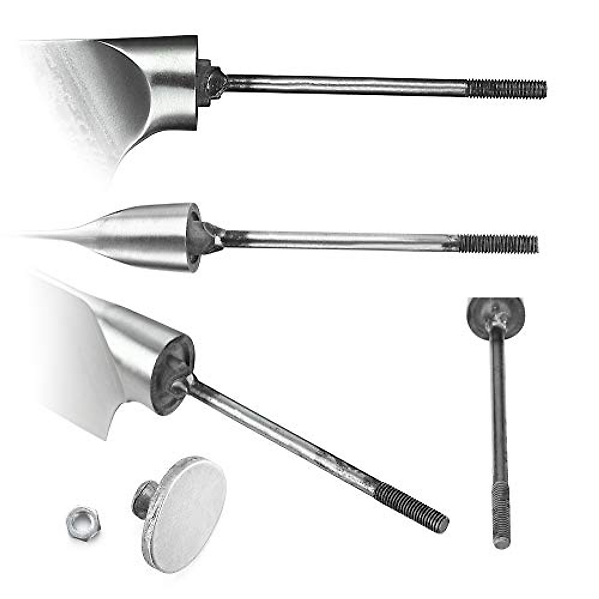 KATSURA Woodworking Project Kit – Santoku Knife Blank Hidden Tang – 5 Inch – Japanese Premium AUS 10, 67 Layers Damascus Steel – NO LOGO