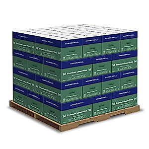 Hammermill Premium Laser Print 24lb Copy Paper, 8.5x11, 32 Case Pallet, 160,000 Sheets, Made in USA, 98 Bright, Acid Free, Laser Printer Paper, 104604P