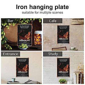 The Changeling Professional Tin Poster- Ideal Wall Decor for Bars, Cafes, Offices, Restaurants, Homes, Gardens, Shops, Clubs - 12 X 8 Inches