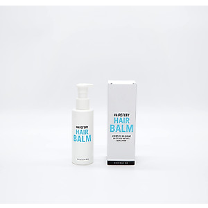 Hairstory Hair Balm, Moisturizing Air Dry Lotion, Leave In Conditioner Cream for All Hair Types, Adds Softness & Shine, Smooths Frizz, Defines Waves & Curls, 4oz