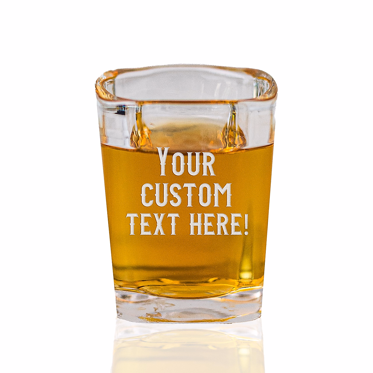 Custom Text Shot Glass 3oz – Personalized Gifts, Engraved Shot Glasses for Party Favors, Weddings and Birthdays (1 Pack)