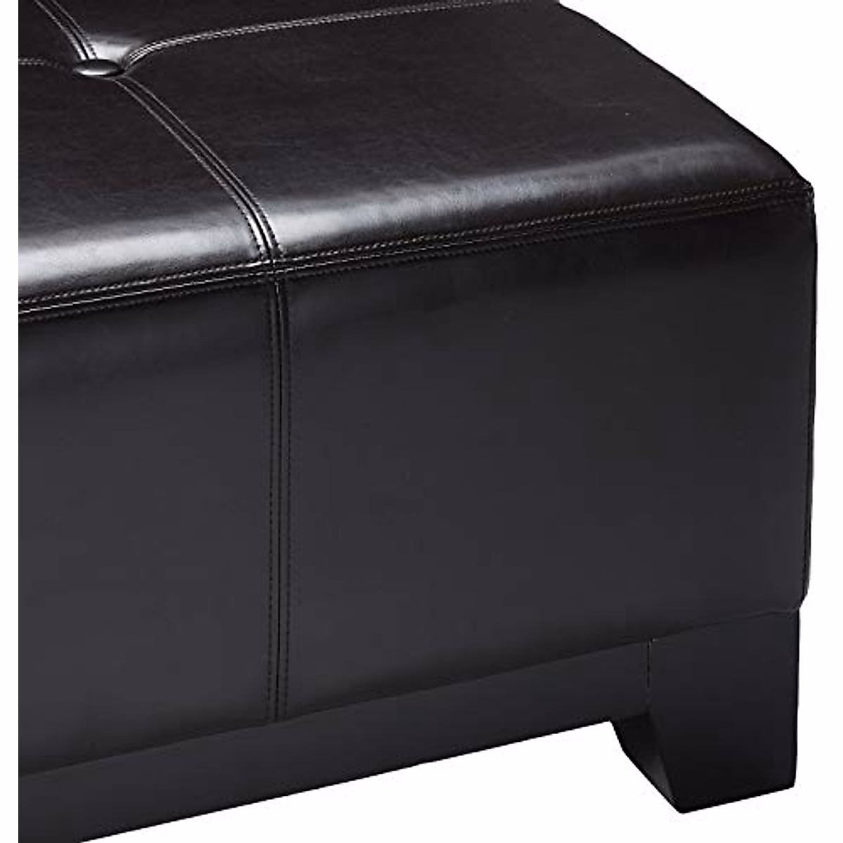 Christopher Knight Home Darlington Bonded Leather Ottoman, Espresso Brown