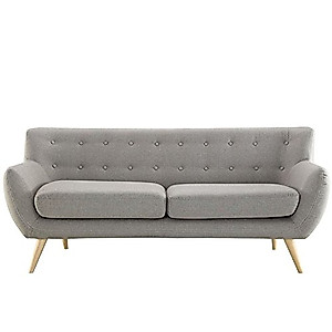 Allora Fabric Sofa in Light Gray