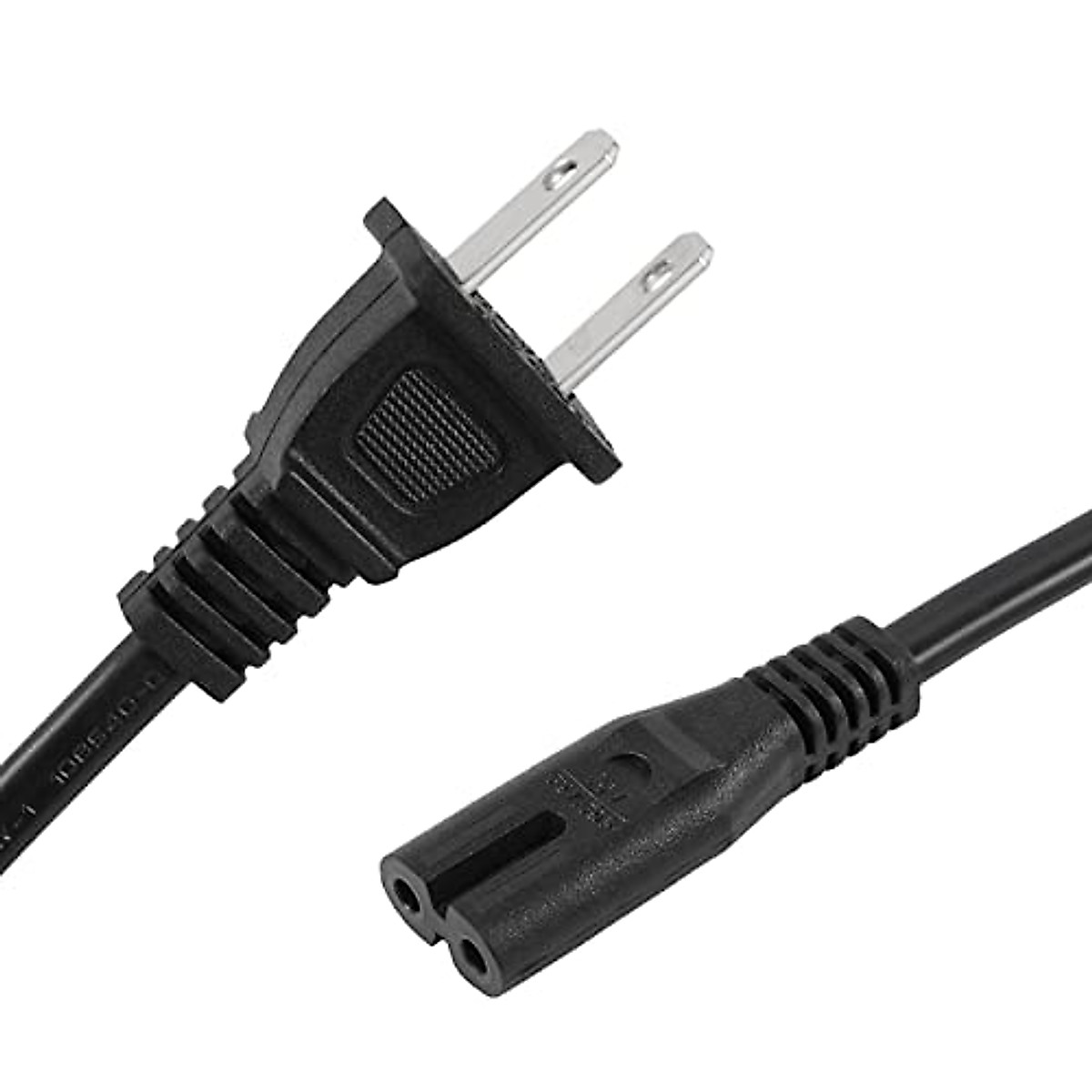 AC Power Cord Compatible with Sony Playstation 4 Slim(PS4)/ Playstation 3 (PS3), Xbox One S/ Xbox OneX Game Console, Replacement Power Cable for Samsung TCL Roku LG TV