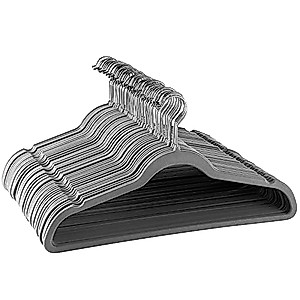Elama Hangers Heavy Duty Clothes Hanger Set, Gray
