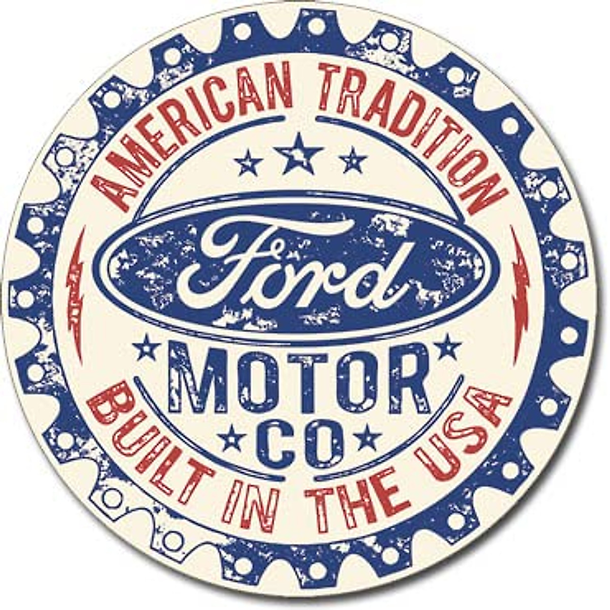 Vintage Ford Aluminum Sign - Made in USA, Classic Wall Decor
