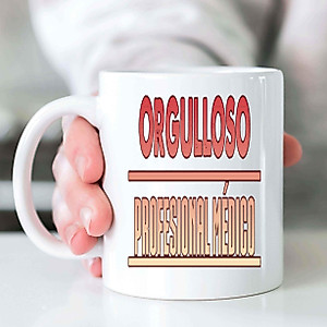 Gift Design Idea Unique Medical Professional Gift - Ghost Stethoscope Syringe and Bottle Design - for Men Women - 11 Oz White Ceramic Coffee Mug