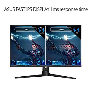 ASUS ROG Strix 32” 1440P Gaming Monitor (XG32AQ) - QHD (2560 x 1440), Fast IPS, 175Hz (OC), 1ms, G-SYNC compatible, Variable Overdrive, Eye Care, DisplayHDR 600, DisplayPort, HDMI, USB, 96% DCI-P3