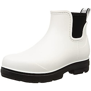 UGG Women's Droplet Rain Boot, White, 8