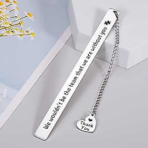 Thank You Gift Bookmark for Boss Leader Supervisor Mentor Christmas Birthday Bookmark Gifts for Colleague Coworker Friends Coach Going Away Leaving Retirement Office Thank You Memorial Gifts