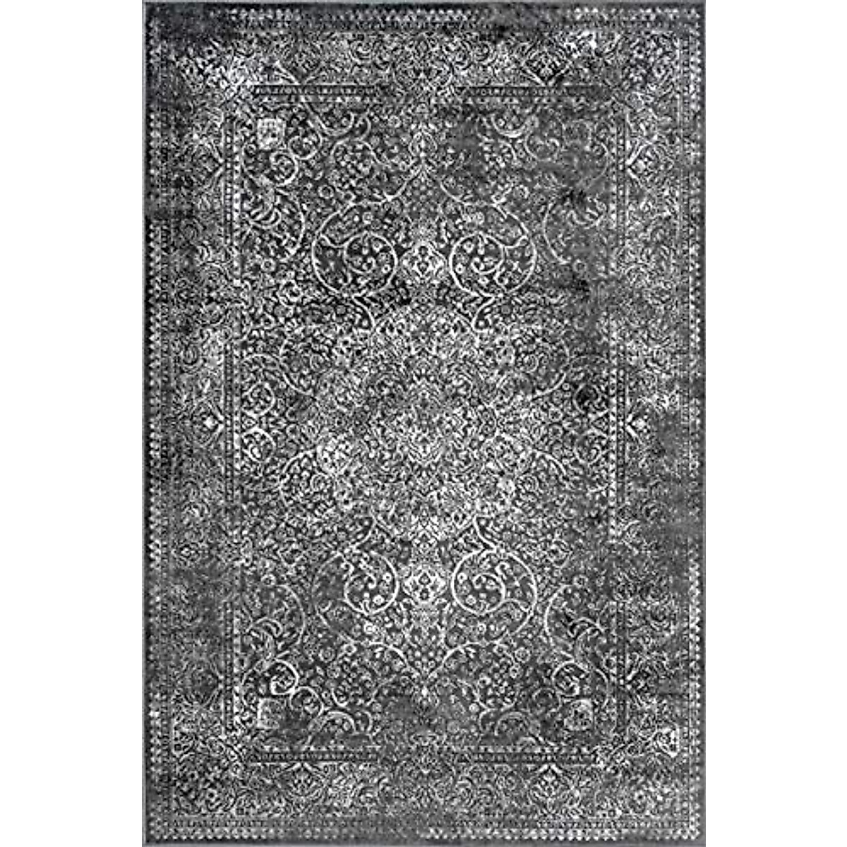 nuLOOM Delores Persian Area Rug, 4' x 6', Dark Grey