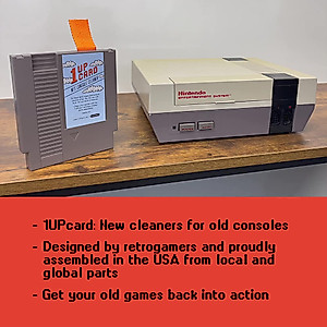 1UPcard Video Game Console Cleaner Compatible with NES (Nintendo Entertainment System)
